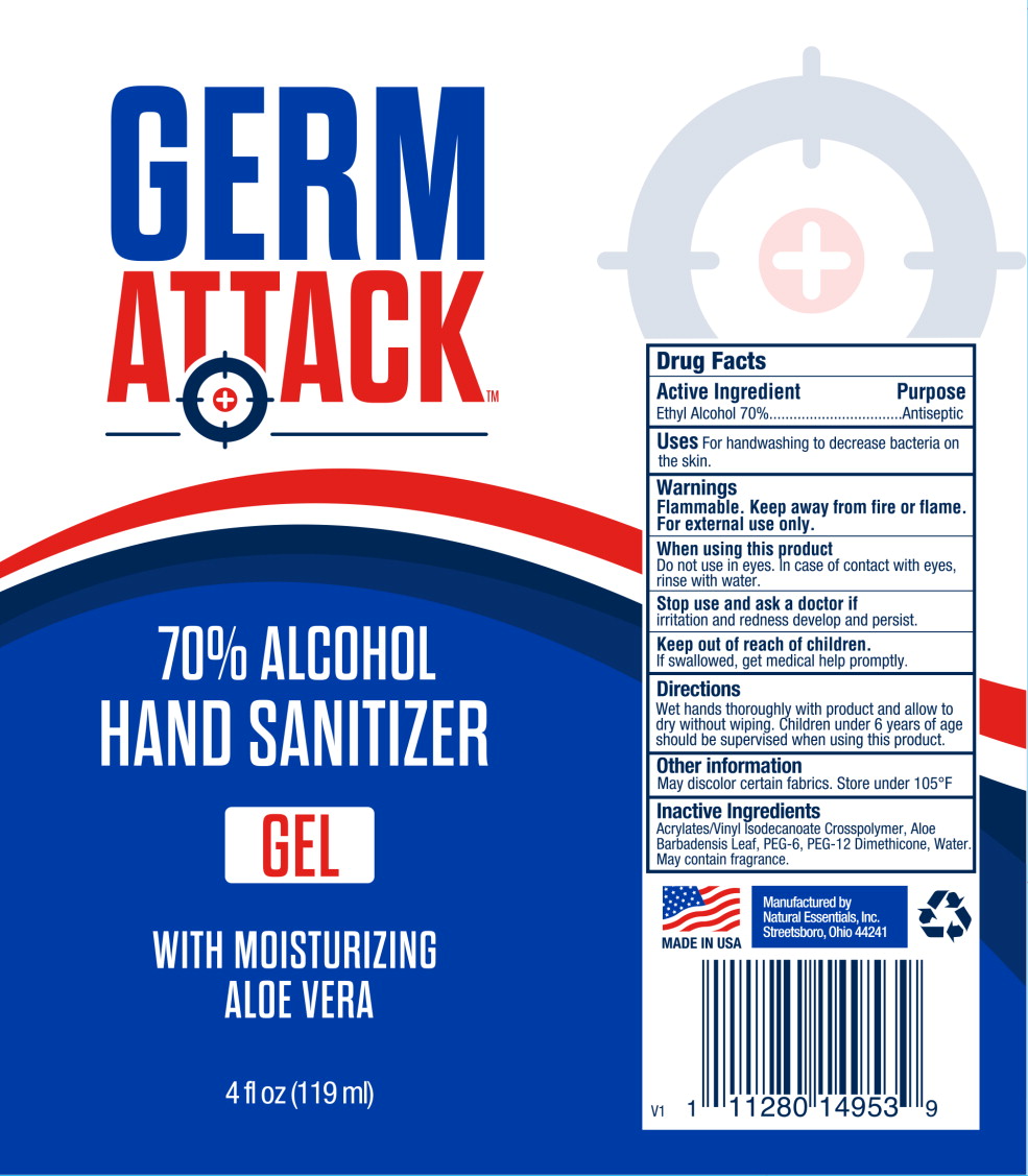 GERM ATTACK HAND SANITIZER- alcohol gel