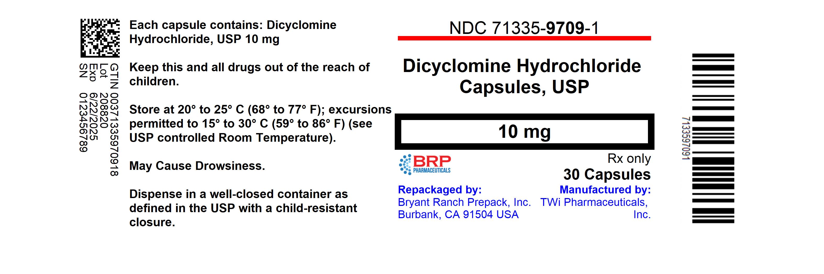 DICYCLOMINE HYDROCHLORIDE capsule