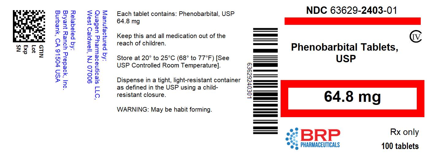 Phenobarbital by Bryant Ranch Prepack PHENOBARBITAL tablet