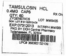 TAMSULOSIN HYDROCHLORIDE capsule