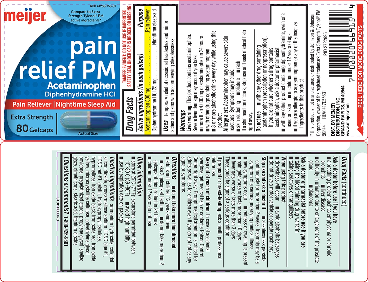 PAIN RELIEF PM- acetaminophen, diphenhydramine hcl tablet, coated
