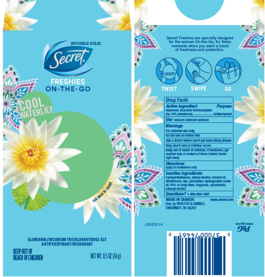 Secret Freshies ON-THE-GO Invisible Cool Waterlily