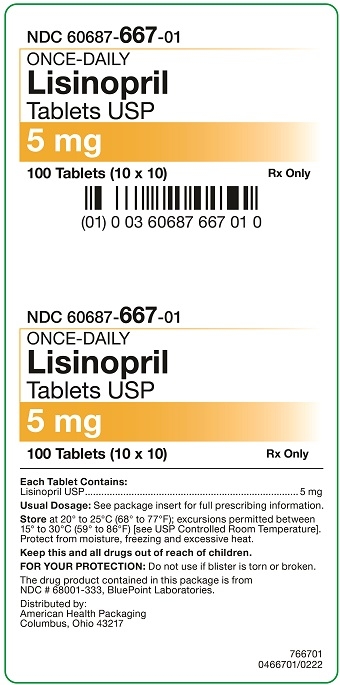 Lisinopril by American Health Packaging LISINOPRIL tablet