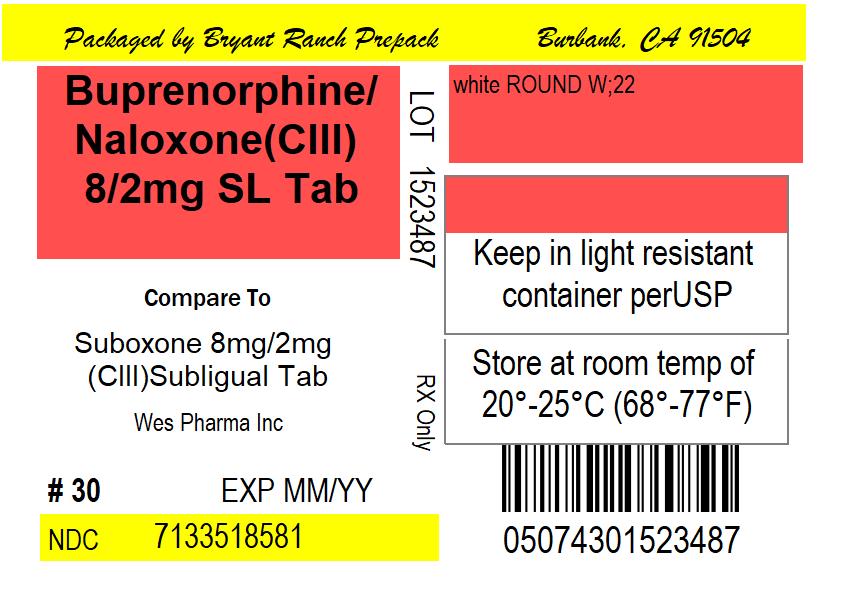 BUPRENORPHINE HYDROCHLORIDE AND NALOXONE HYDROCHLORIDE DIHYDRATE tablet