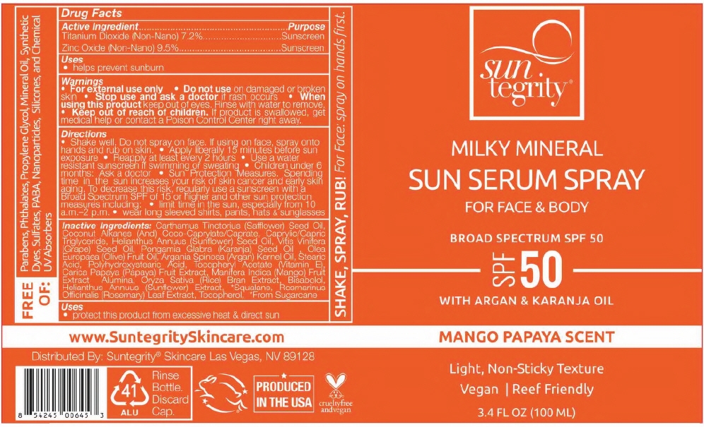 MILKY MINERAL SUN SERUM- titanium dioxide and zinc oxide lotion