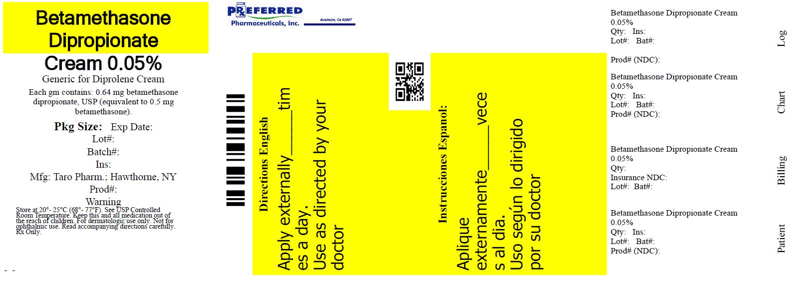 BETAMETHASONE DIPROPIONATE cream, augmented