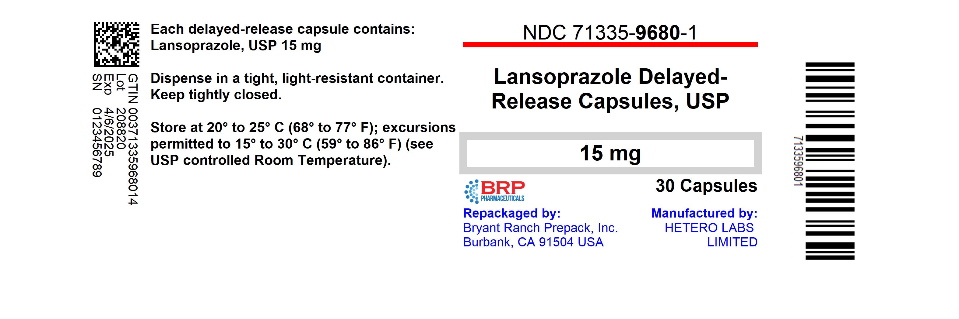 LANSOPRAZOLE capsule, delayed release
