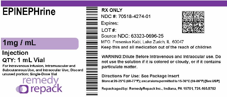 EPINEPHRINE injection, solution, concentrate