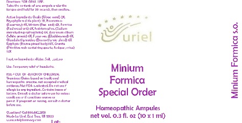 MINIUM FORMICA SPECIAL ORDER liquid
