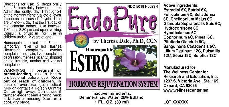 ENDOPURE ESTRO- estriol, estradiol, folliculinum, belladonna ...