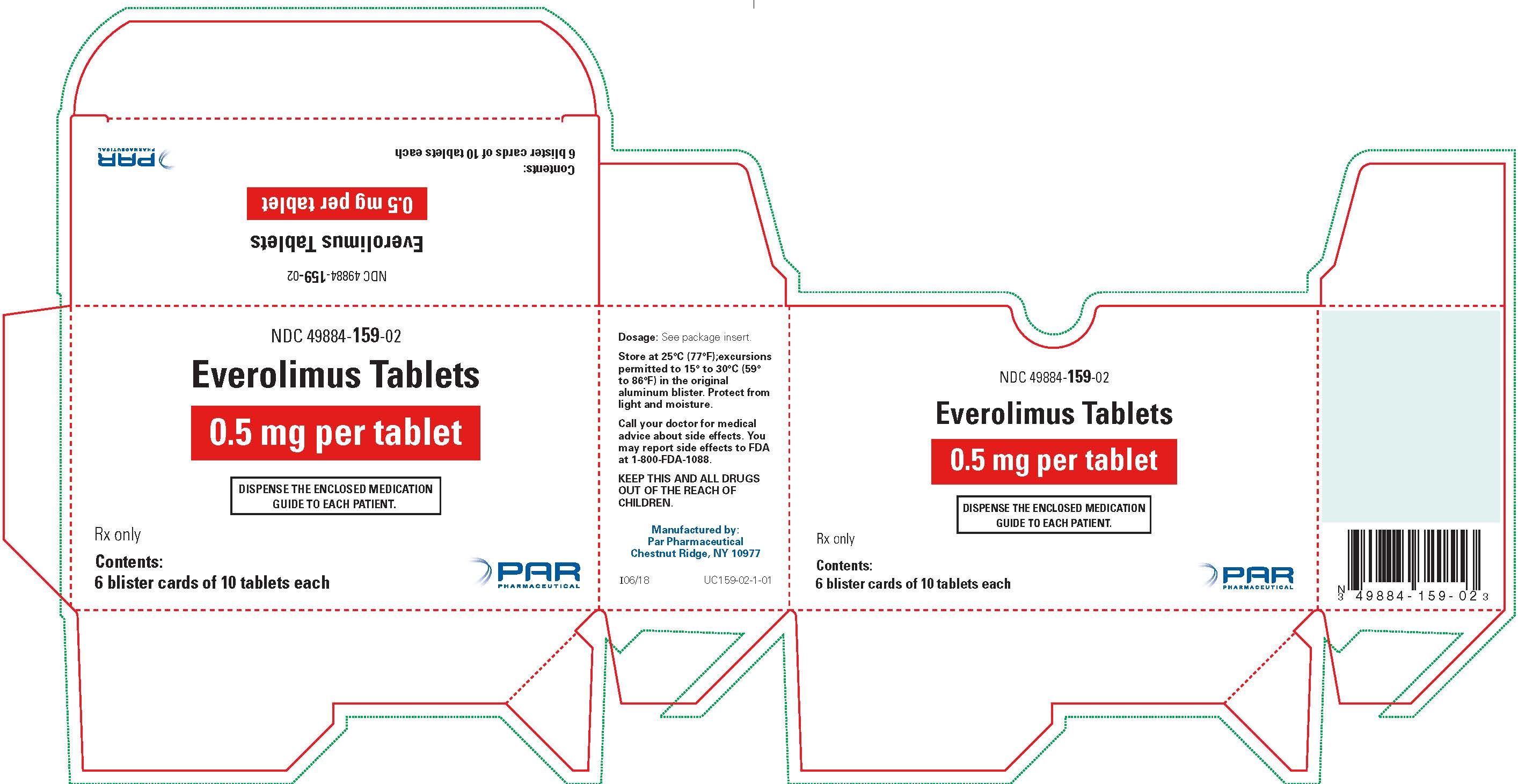 Everolimus by Par Pharmaceutical, Inc. EVEROLIMUS tablet