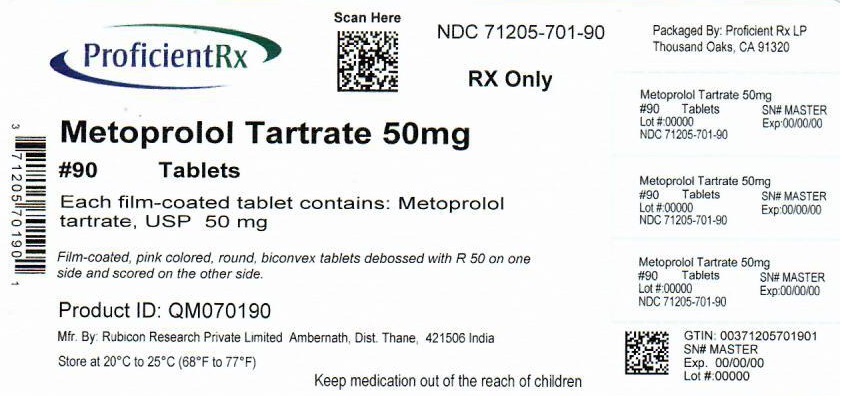 METOPROLOL TARTRATE tablet, film coated