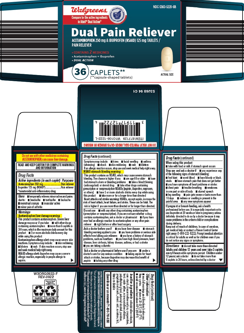 DUAL PAIN RELIEVER- acetaminophen, ibuprofen tablet, film coated