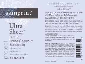 Skinprint Ultra Sheer SPF 20 by The Skin Atelier, Inc.