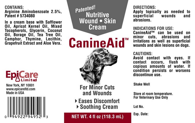 CANINEAID- arginine aminobenzoate cream