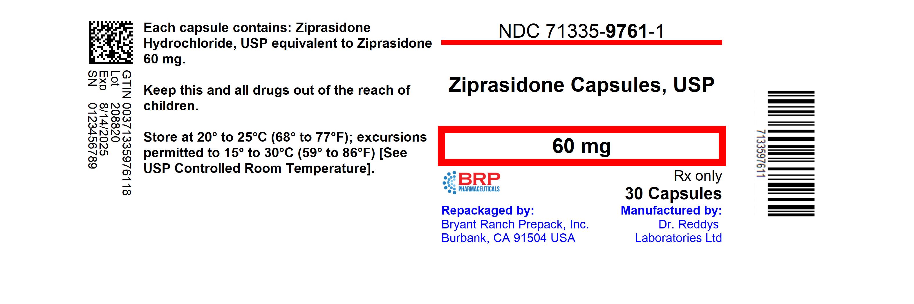 ZIPRASIDONE HYDROCHLORIDE capsule