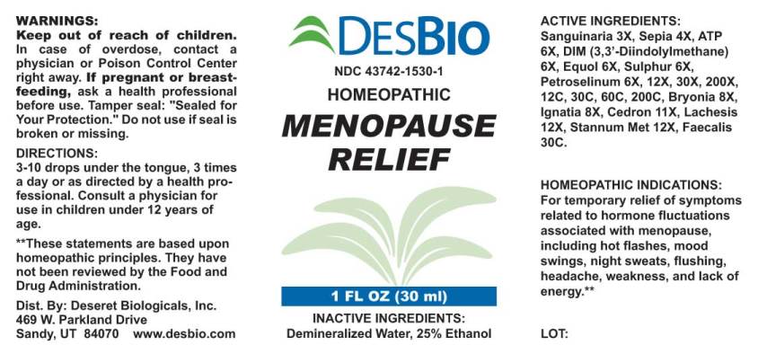 Menopause Relief by Deseret Biologicals, Inc. / Apotheca Company Drug ...
