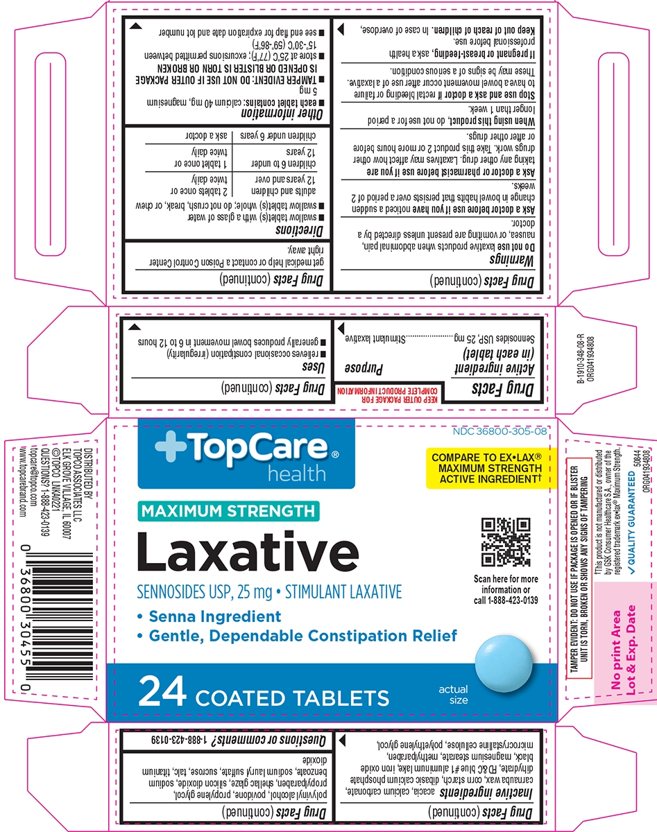 LAXATIVE MAXIMUM STRENGTH- sennosides tablet, sugar coated