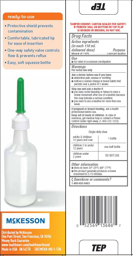 HEALTHMART PHARMACY LUBRICANT LAXATIVE- mineral oil enema