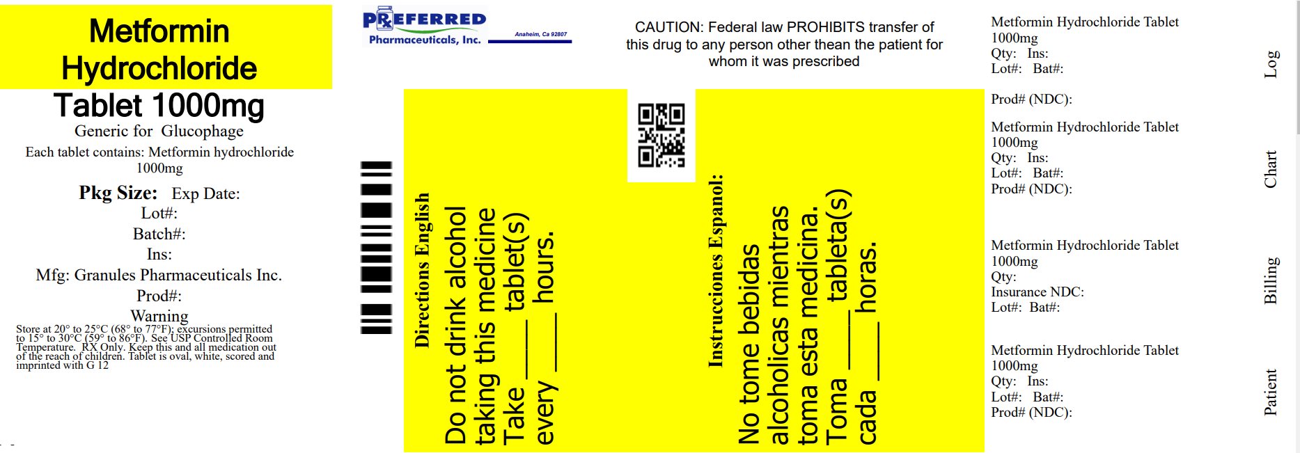 METFORMIN HYDROCHLORIDE tablet