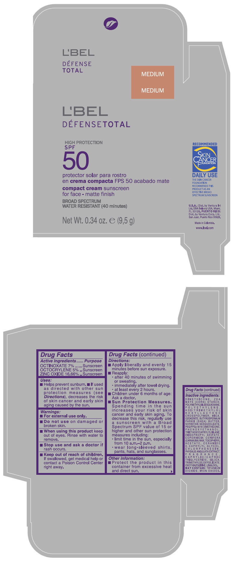 LBEL Defense Total Compact Suncreen SPF 50 For Face - Matte Finish by ...