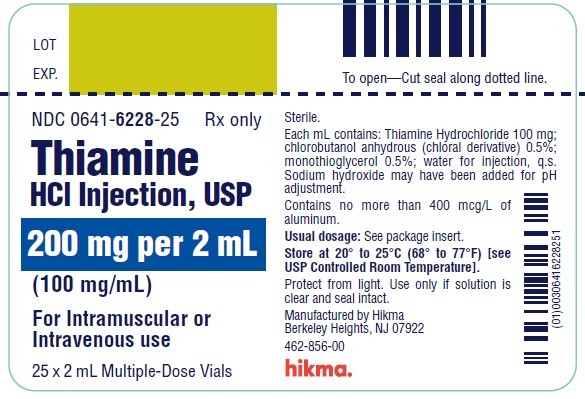 THIAMINE HYDROCHLORIDE injection, solution