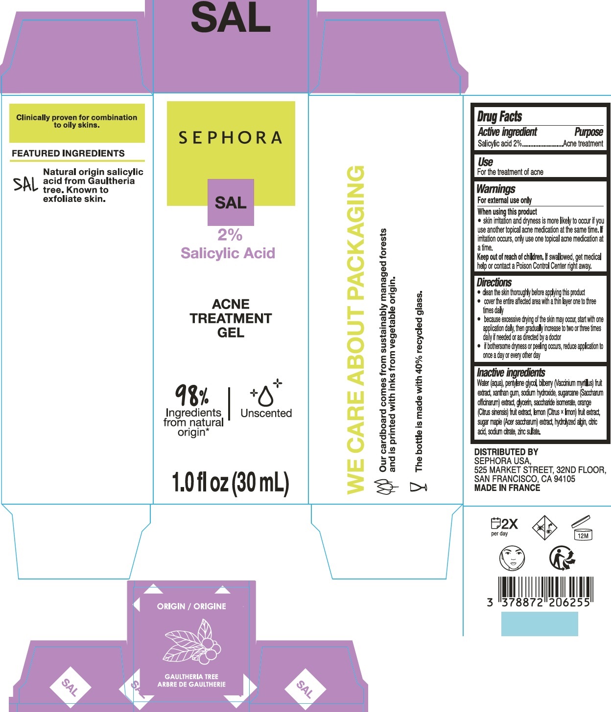ACNE TREATMENT GEL- salicylic acid gel