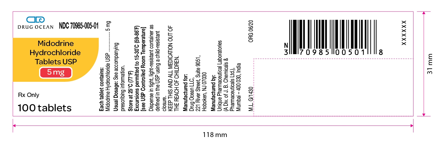 MIDODRINE HYDROCHLORIDE tablet