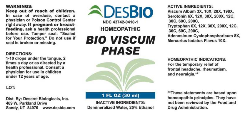 BIO VISCUM PHASE (viscum album, serotonin- hydrochloride, tryptophan ...