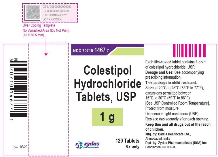 COLESTIPOL HYDROCHLORIDE tablet, film coated