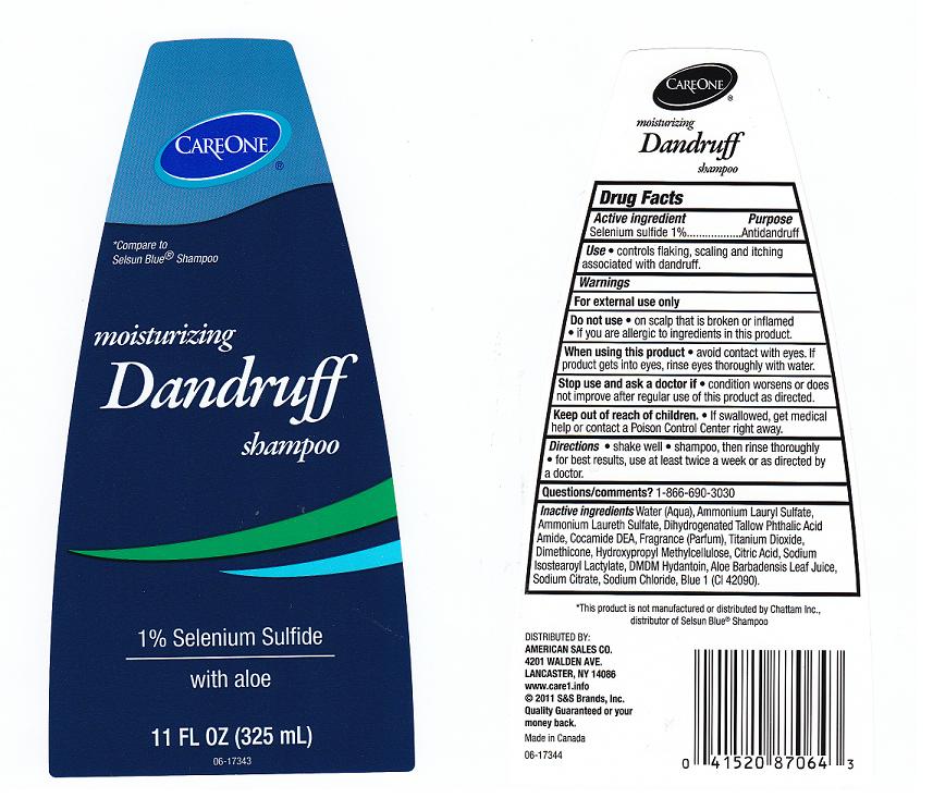 CAREONE MOISTURIZING DANDRUFF- selenium sulfide shampoo