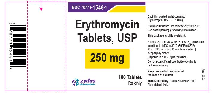 ERYTHROMYCIN tablet, film coated