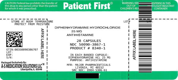 DIPHENHYDRAMINE HYDROCHLORIDE capsule