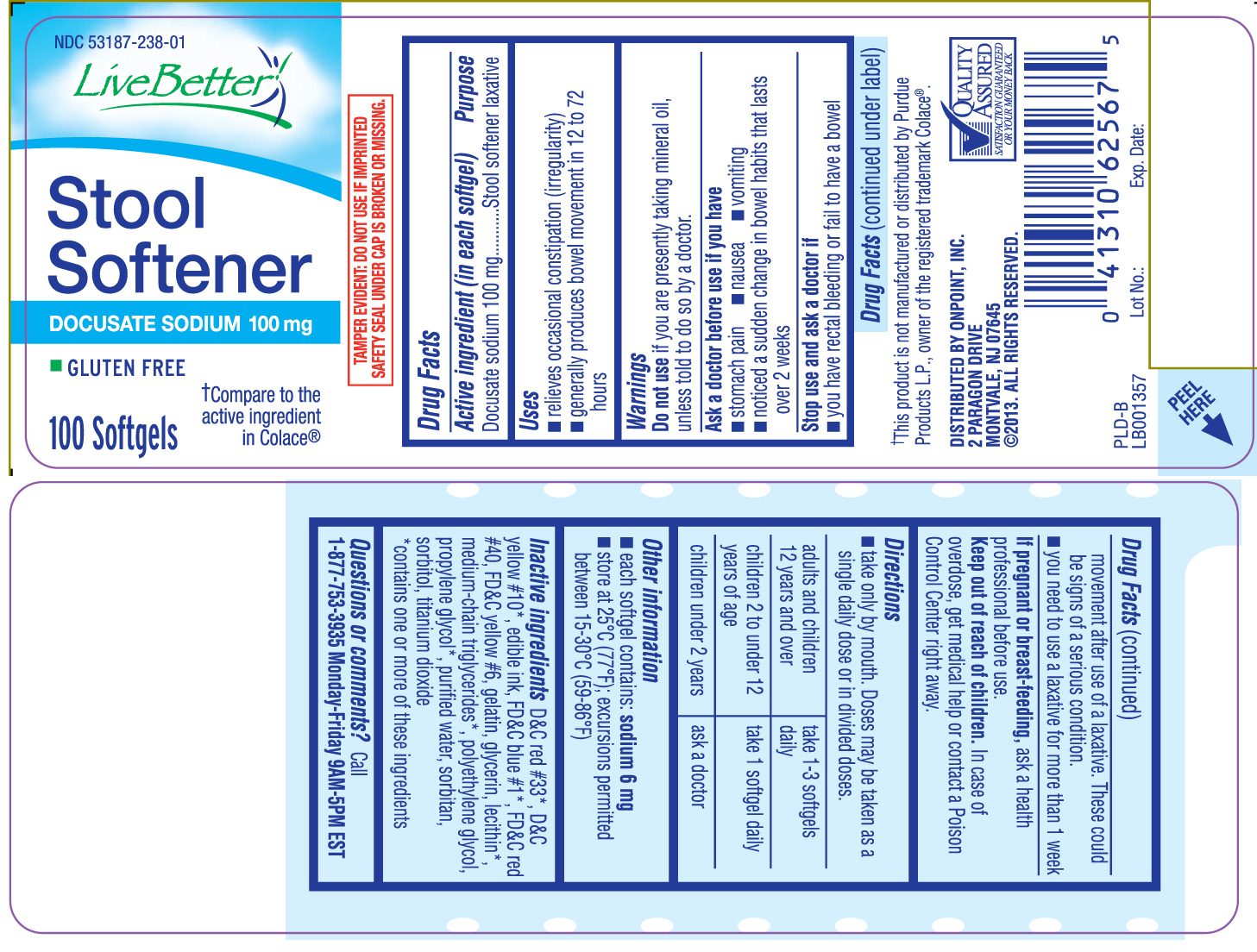 STOOL SOFTENER- docusate sodium capsule, liquid filled