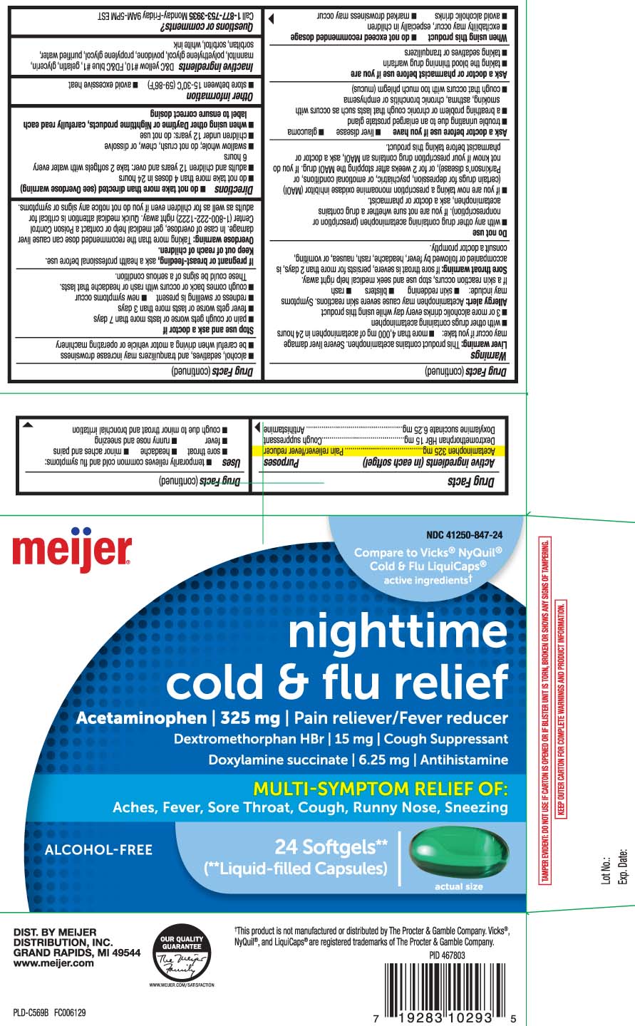 NIGHT TIME COLD AND FLU RELIEF MULTI SYMPTOM- acetaminophen ...