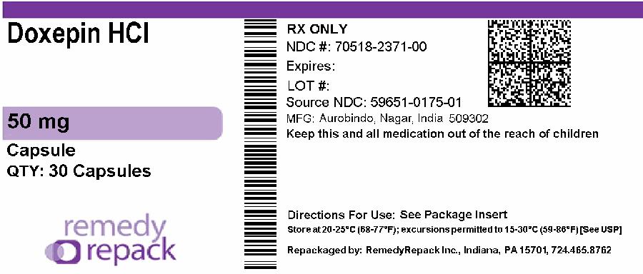 DOXEPIN HYDROCHLORIDE capsule
