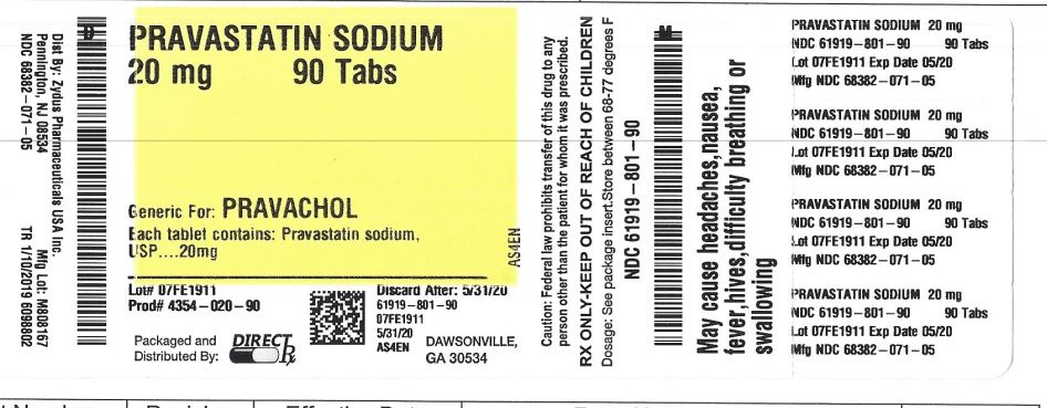 PRAVASTATIN SODIUM tablet