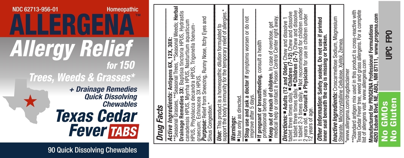 ALLERGENA TEXAS CEDAR FEVER TABS- allergy relief tablet, orally ...