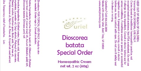 DIOSCOREA BATATA SPECIAL ORDER cream