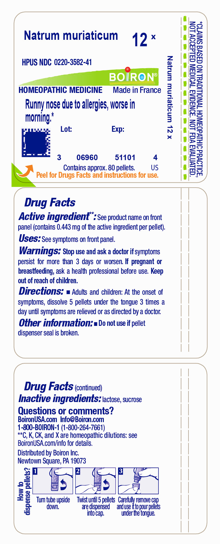 NATRUM MURIATICUM- sodium chloride pellet
