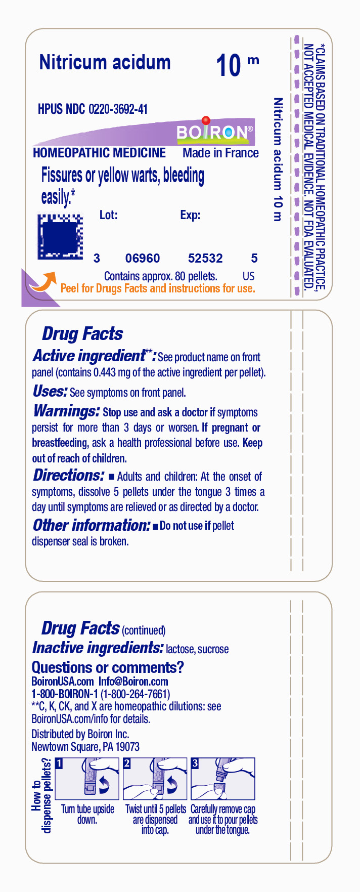 NITRICUM ACIDUM- nitric acid pellet