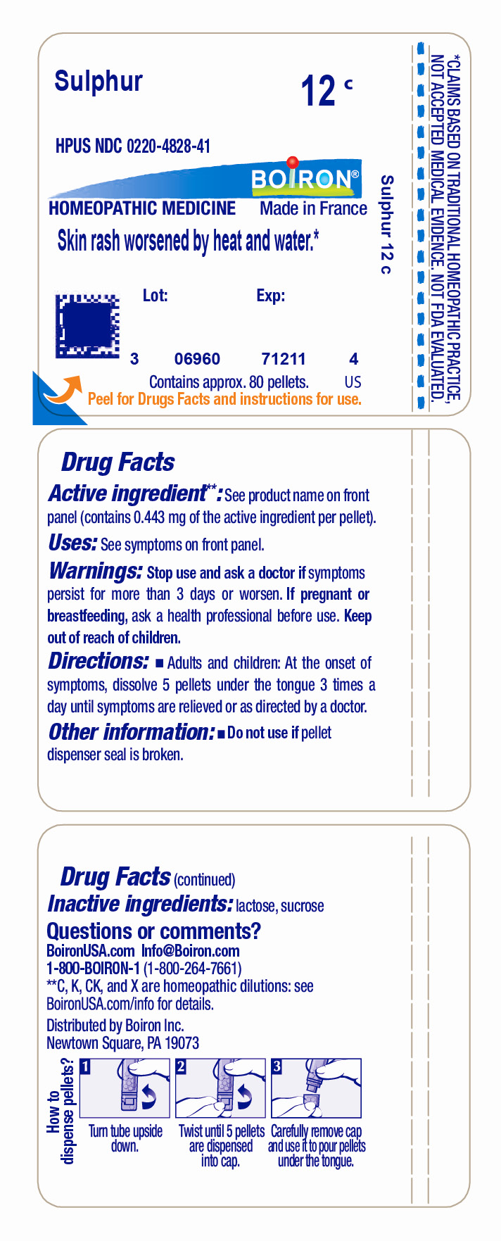 Sulphur by Boiron / Boiron, Inc. SULPHUR- sulfur pellet