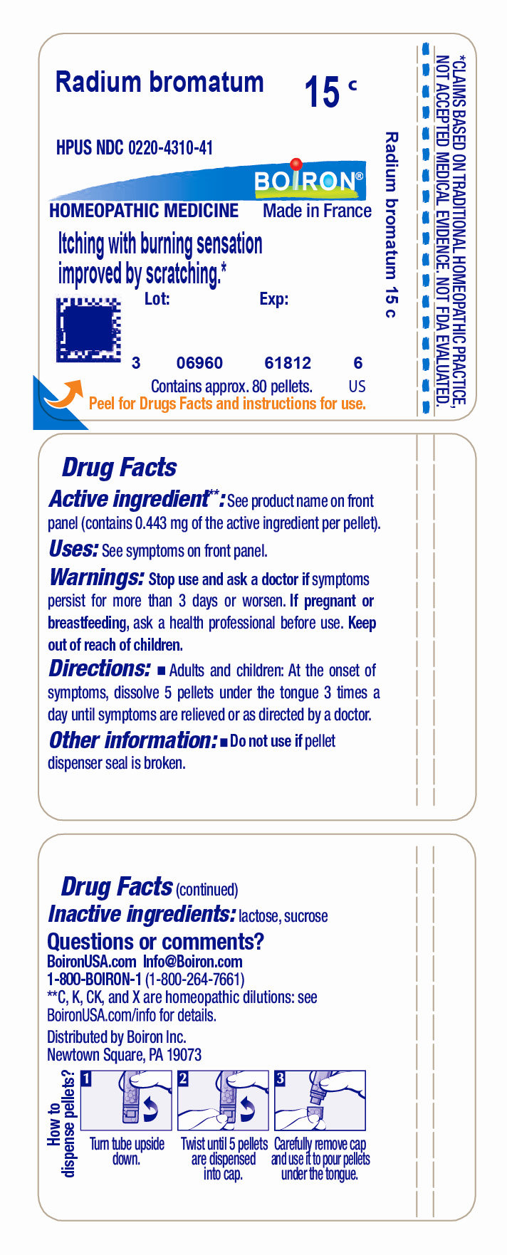 RADIUM BROMATUM- radium bromide pellet