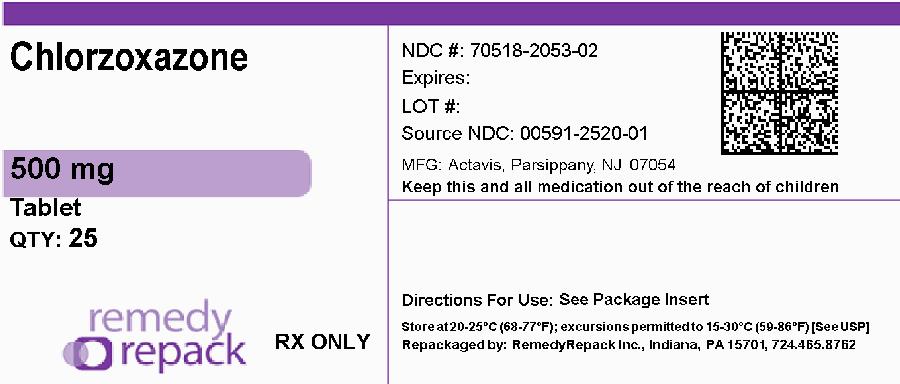 Chlorzoxazone by REMEDYREPACK INC. CHLORZOXAZONE tablet