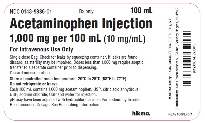 Acetaminophen by Hikma Pharmaceuticals USA Inc. ACETAMINOPHEN injection