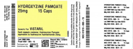 HYDROXYZINE PAMOATE capsule