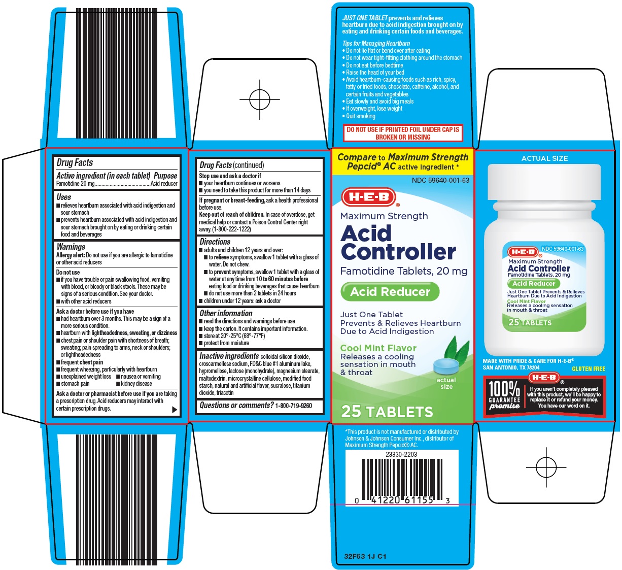 ACID CONTROLLER- famotidine tablet, film coated