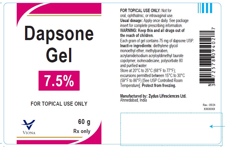 Dapsone by Zydus Lifesciences Limited DAPSONE gel