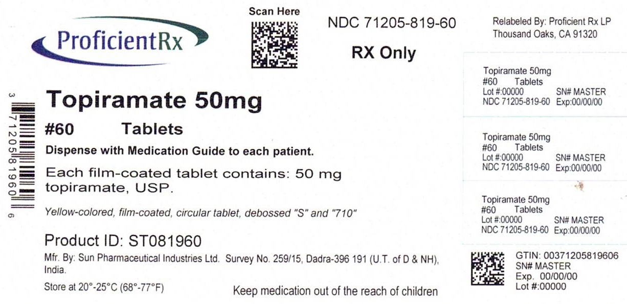 TOPIRAMATE tablet, film coated