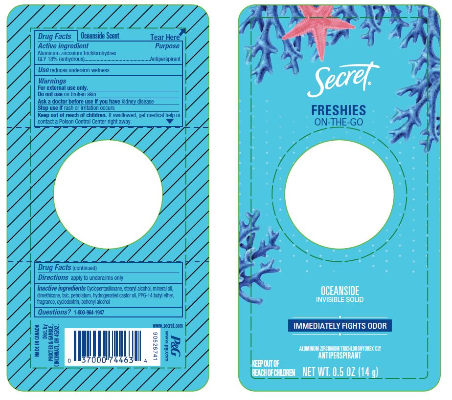 SECRET FRESHIES ON-THE-GO INVISIBLE LAVENDER- aluminum zirconium ...